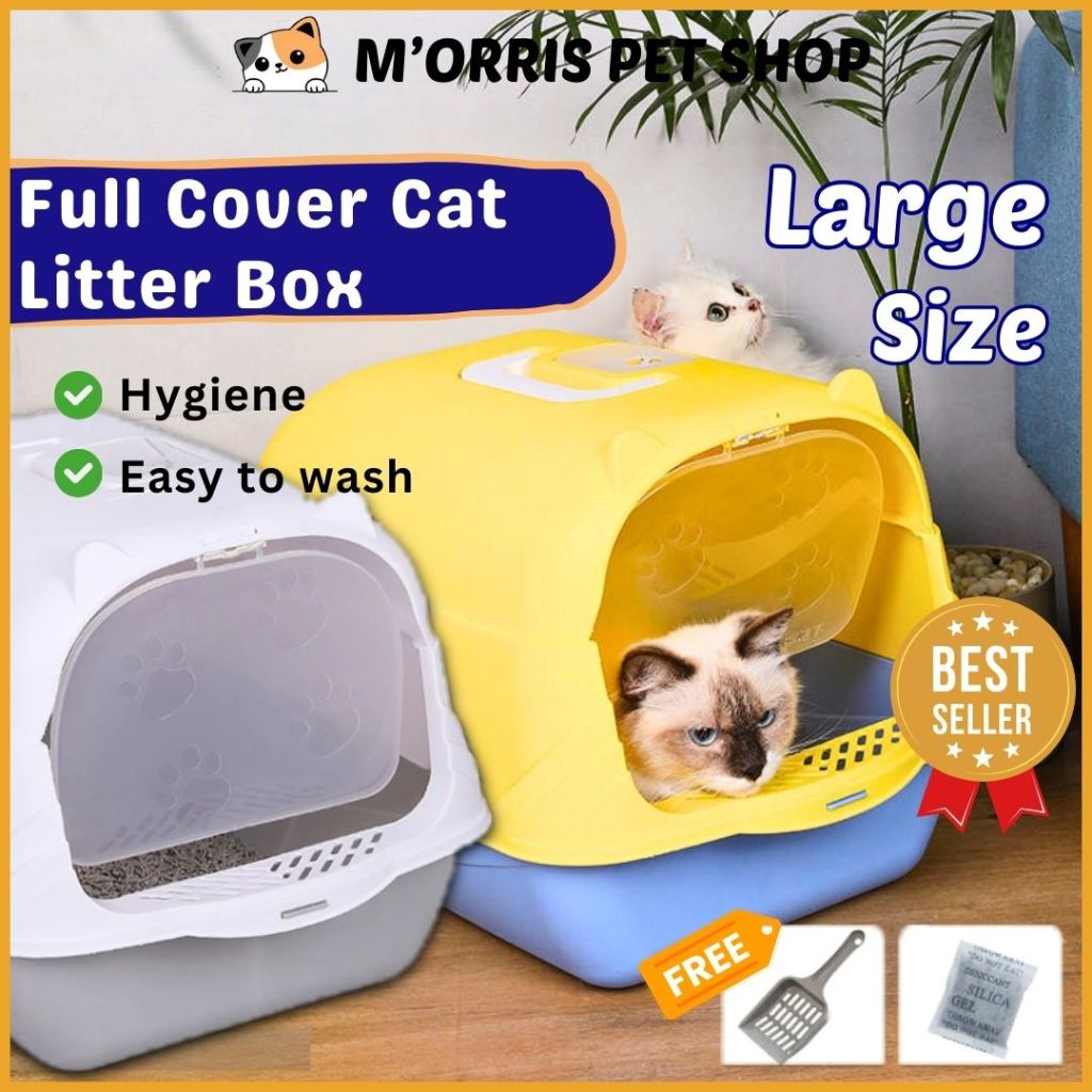 Morrispet Cat Litter Box Extra Large Cat Litter Box Large Cat Toilet ...