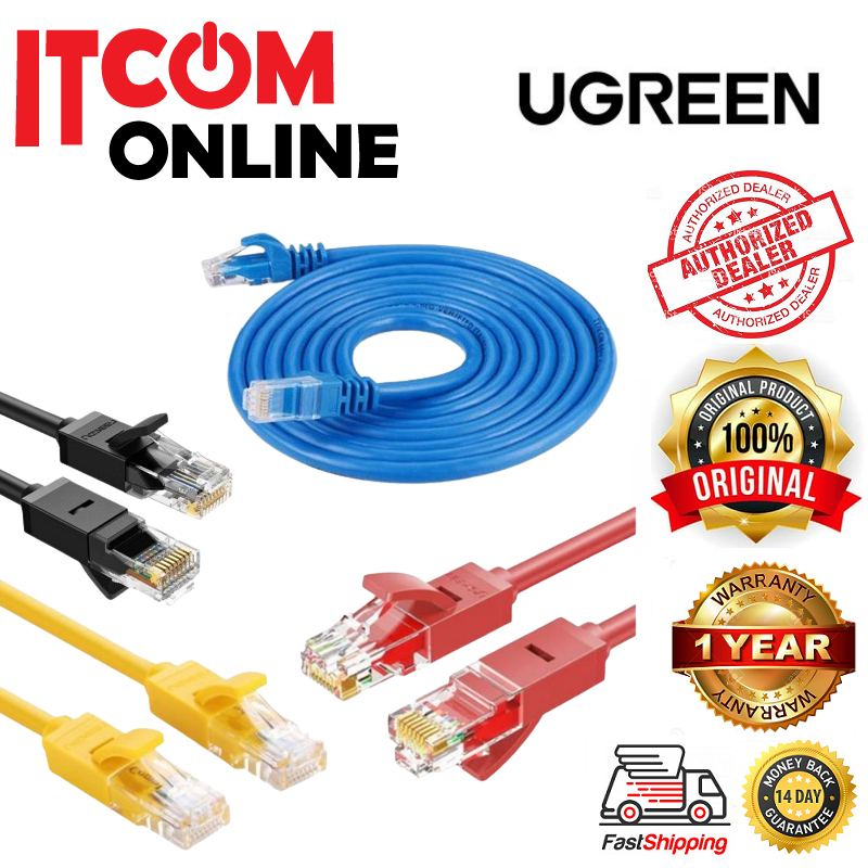 UGREEN CAT6 PATCH CORD NETWORK CABLE (1 METER/2 METER/3 METER) | Shopee ...