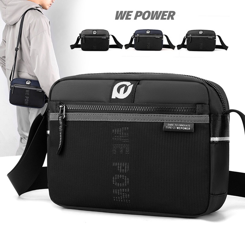 WE POWER Fashion Men Sling Bag (M) Size Shoulder Bag Crossbody Bag ...