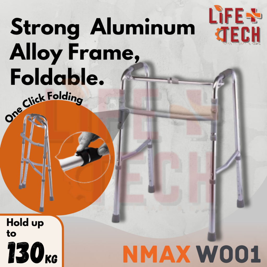LightWeight Foldable Height Adjustable Reciprocal Walking Frame 2 IN 1 ...