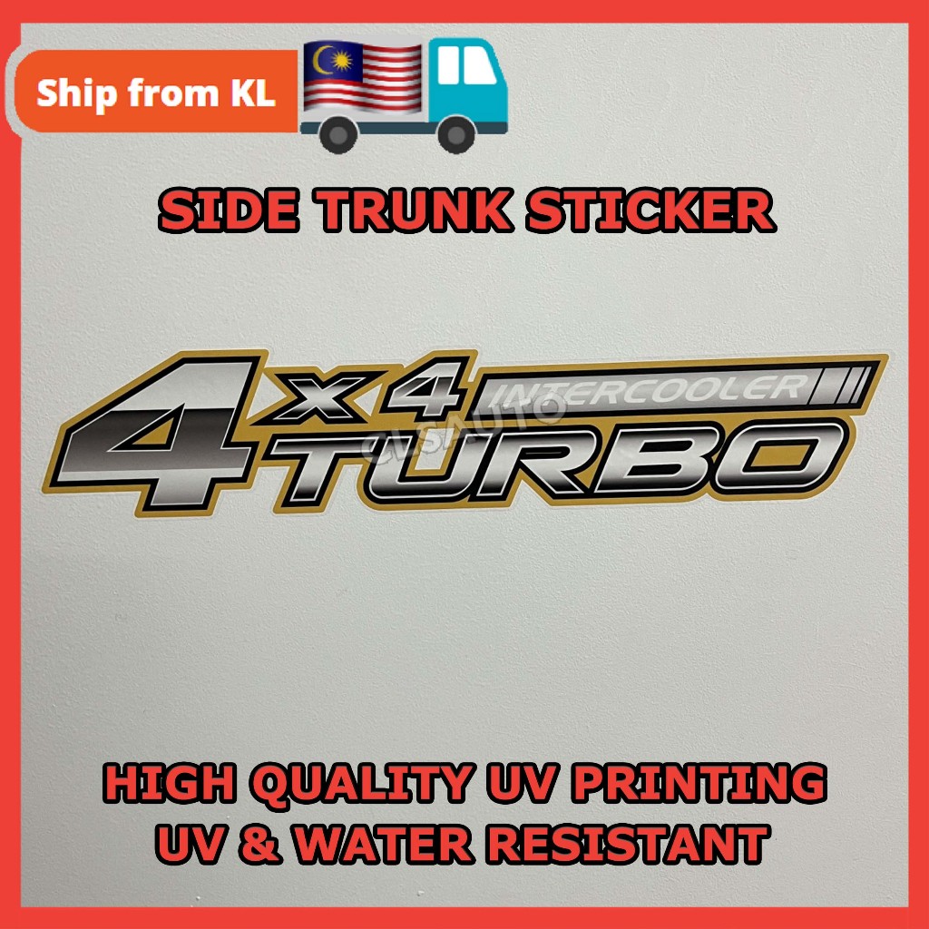 Sticker 4x4 Intercooler Turbo Offroad Pickup Truck Ranger Hilux Raptor ...