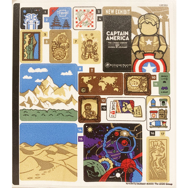 Lego Marvel Super Heroes Sanctum Sanctorum Sticker Sheet for Set 76218 ...
