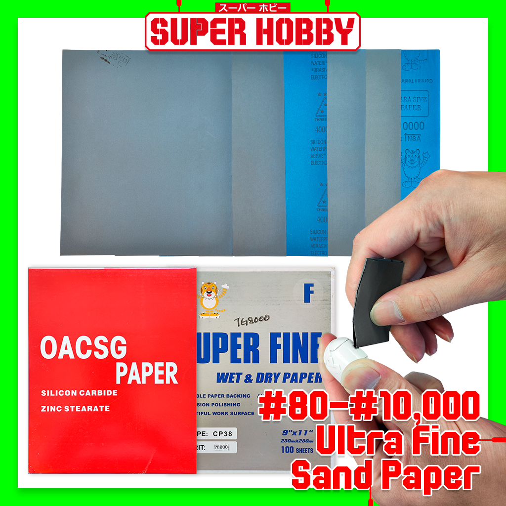 Ultra Fine Sand Paper 80- 10000 Grit Water Proof Sandpaper Polishing ...