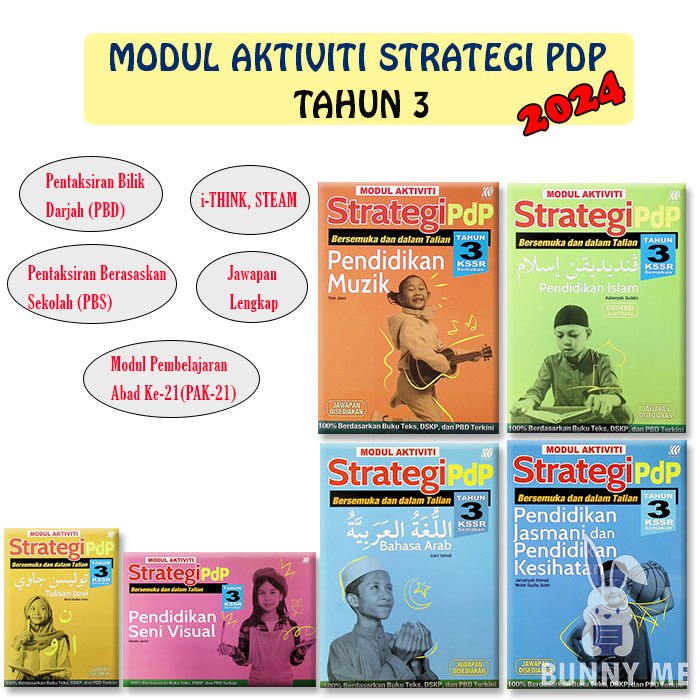 [BUNNY] 2024 School Book : KSSR PdP Strategy Activity Module UASA Year 3 Workbook -Sasbadi ...
