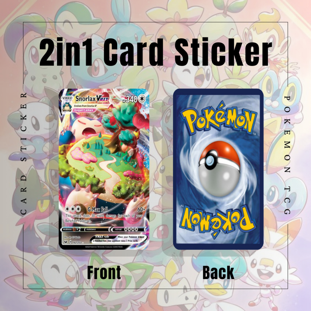 POKEMON TCG 2IN1 CARD STICKER - TNG CARD / NFC CARD / ACCESS CARD ...