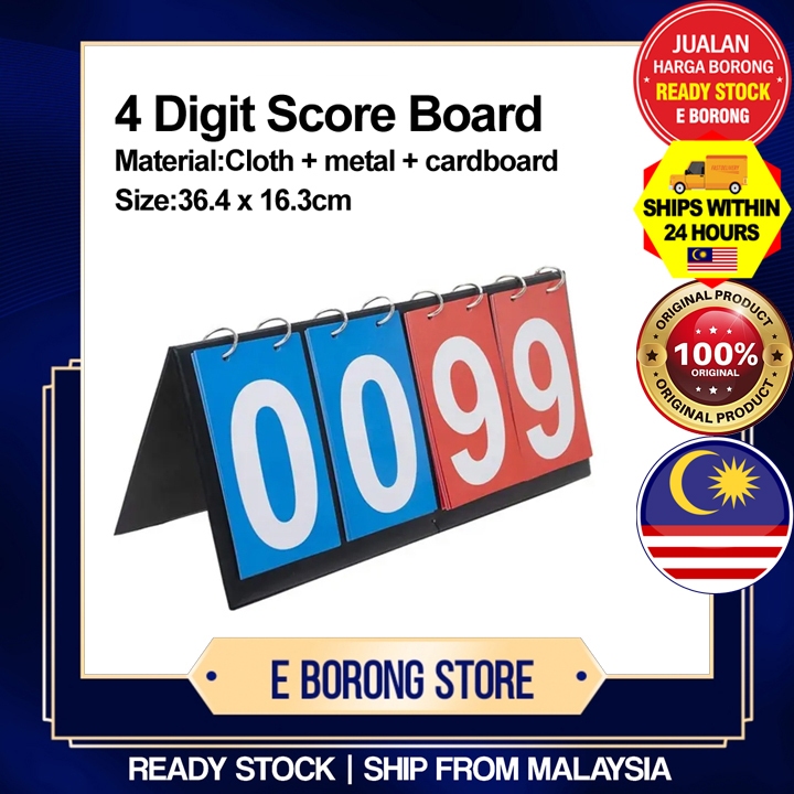 4 Digit Score Board Basketball Soccer Scoreboard for Basketball ...