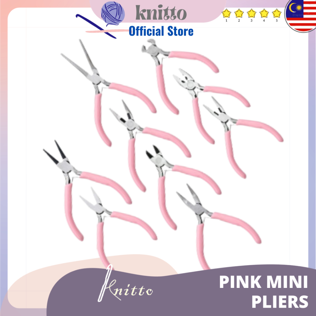 Pink Mini Pliers DIY Jewellery Plier Tool Long Nose Bent Nose Pliers ...