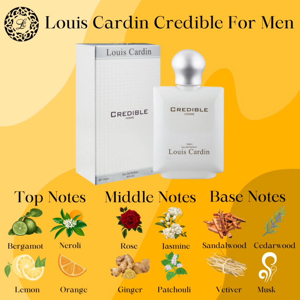 Louis Cardin Credible For Men EDP 100ml PERFUME | Shopee Singapore