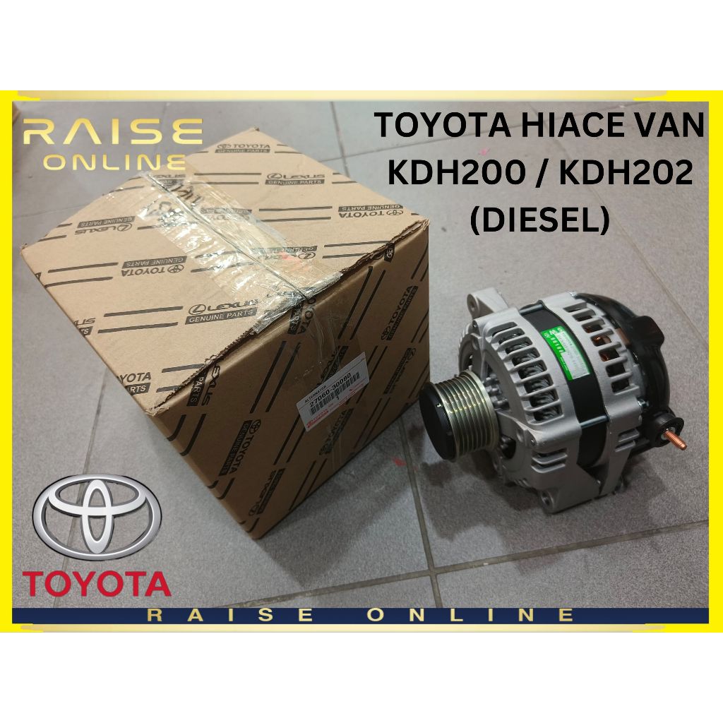 TOYOTA HIACE VAN KDH200 / KDH202 DIESEL ALTERNATOR ( 27060-30080 ...