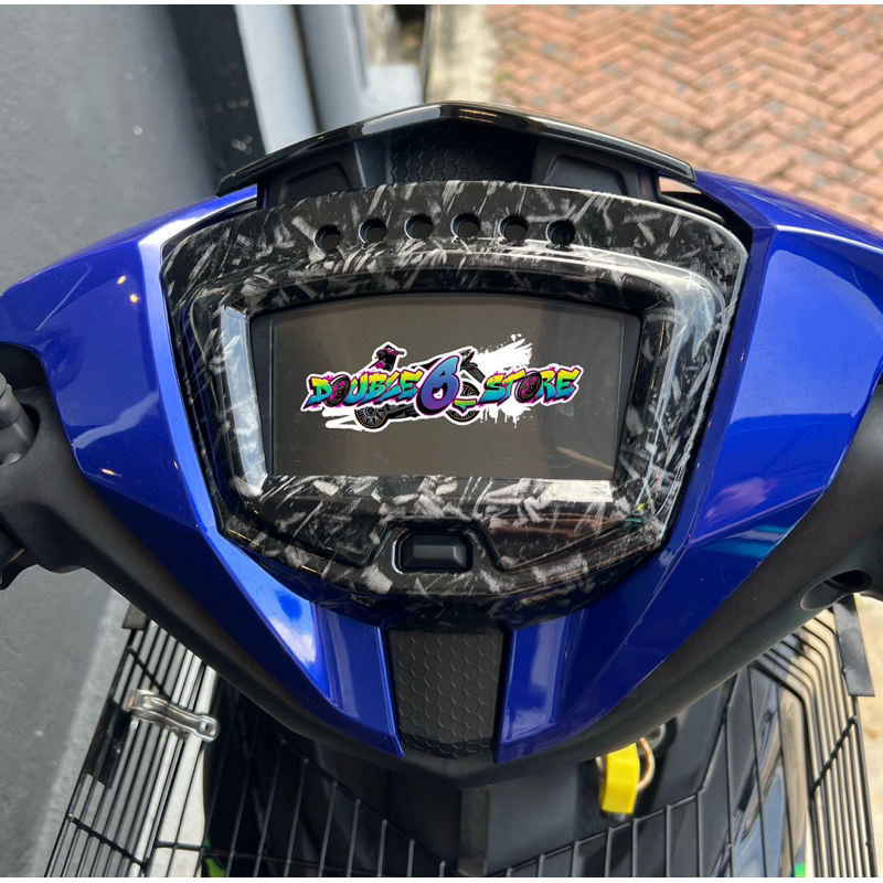 Meter Cover Forged Carbon Y15ZR V2 CARBON WATER TRANSFER Meter Cover ...