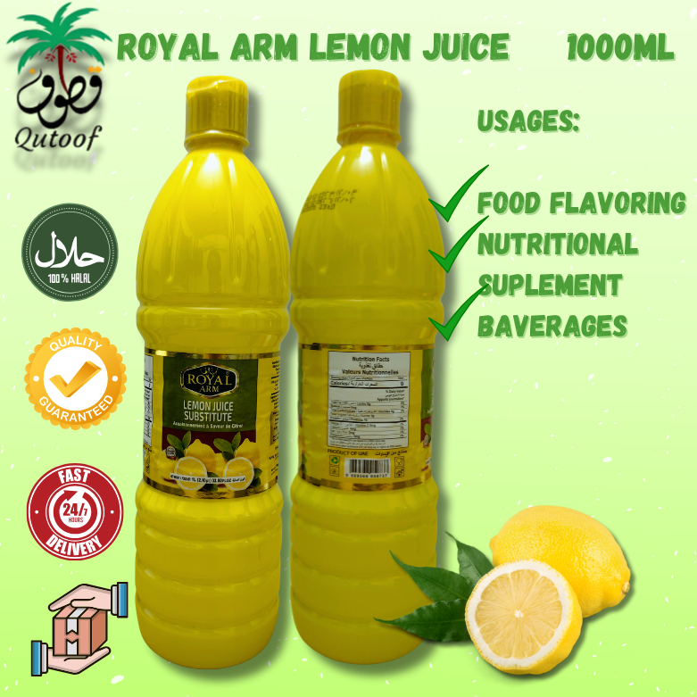 ROYAL ARM LEMON JUICE/JUS LEMON/ALAMI/NATURAL ORIGINAL100% | Shopee ...