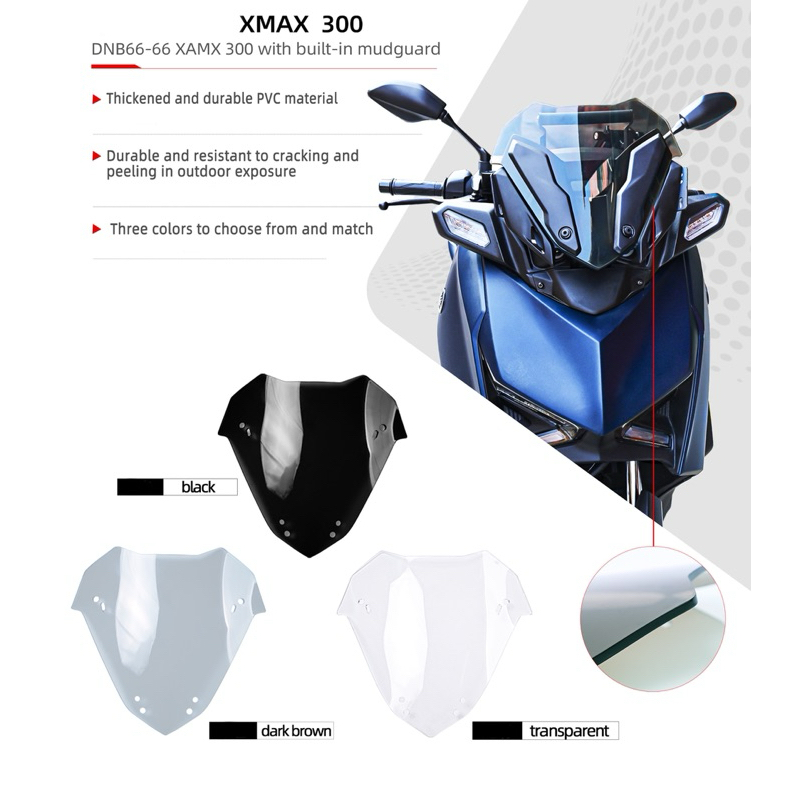Xmax V2 Batman Windshield Tanduk Version Yamaha Xmax 2023 windshield ...