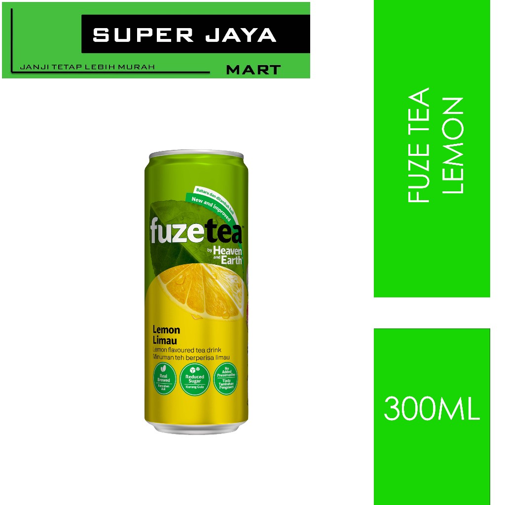 Fuze Tea Lemon / Passion Fruit / Jasmine Green Tea 300ml | Shopee Singapore