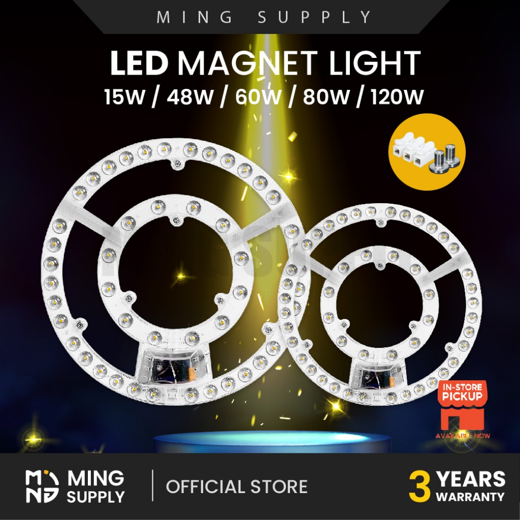 MS_ LED 3 Colors Magnet Light 15W-120W Module Circular Ring Down Lights ...