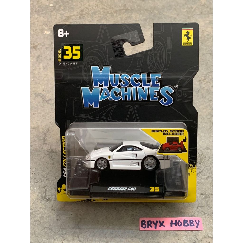 Muscle Machines Ferrari F40 15575 White (1:64) | Shopee Singapore