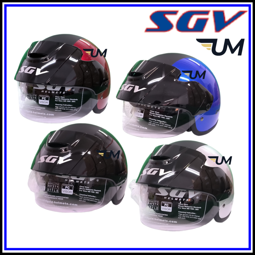SGV CRUISER VISOREX HELMET CRUISER 2 100% TOPI KELEDAR SGV STENG ...