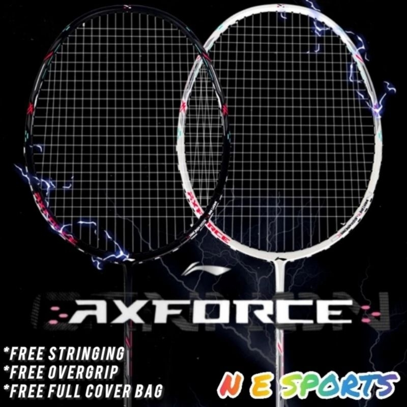 LINING AXFORCE CANNON 李宁雷霆小钢炮 BADMINTON RACKET 4UG5 32LBS (Free Full ...