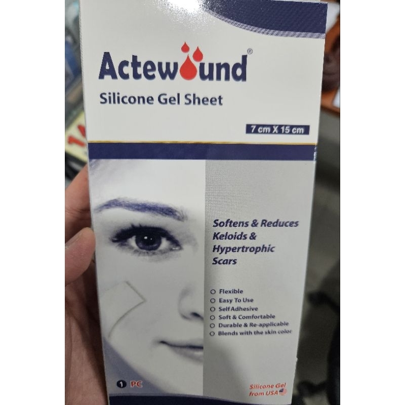 ACTEWOUND SILICONE GEL PLASTER/SHEET FOR SCAR AND KELOID (1'S) | Shopee ...
