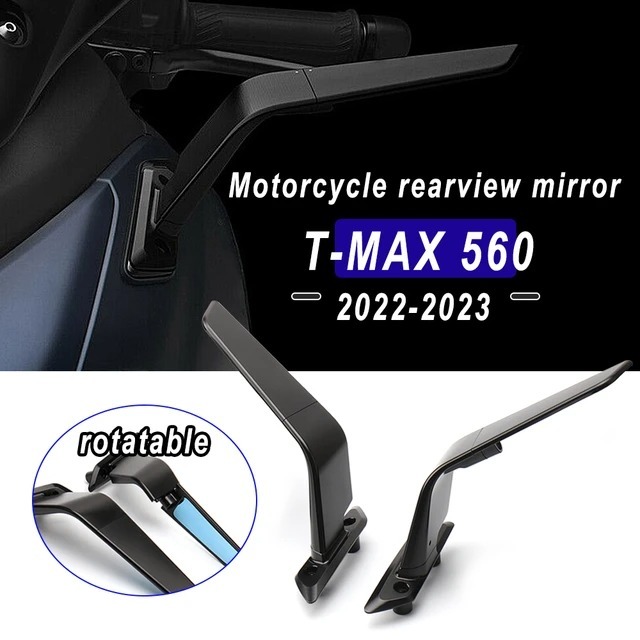 Aluminium Winglet Side Mirror For Yamaha Tmax T-Max 560 Air Flow Plug ...