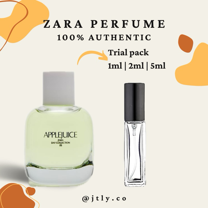 Authentic Z@ra Perfume Decanting Apple Juice Orchid Nude Bouquet Trial ...