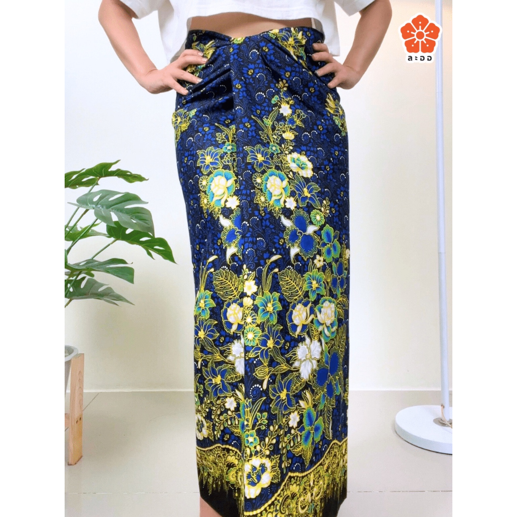 Quick Dry Thai Pattern Traditional Kain Sarong Pelikat Flower Pattern ...