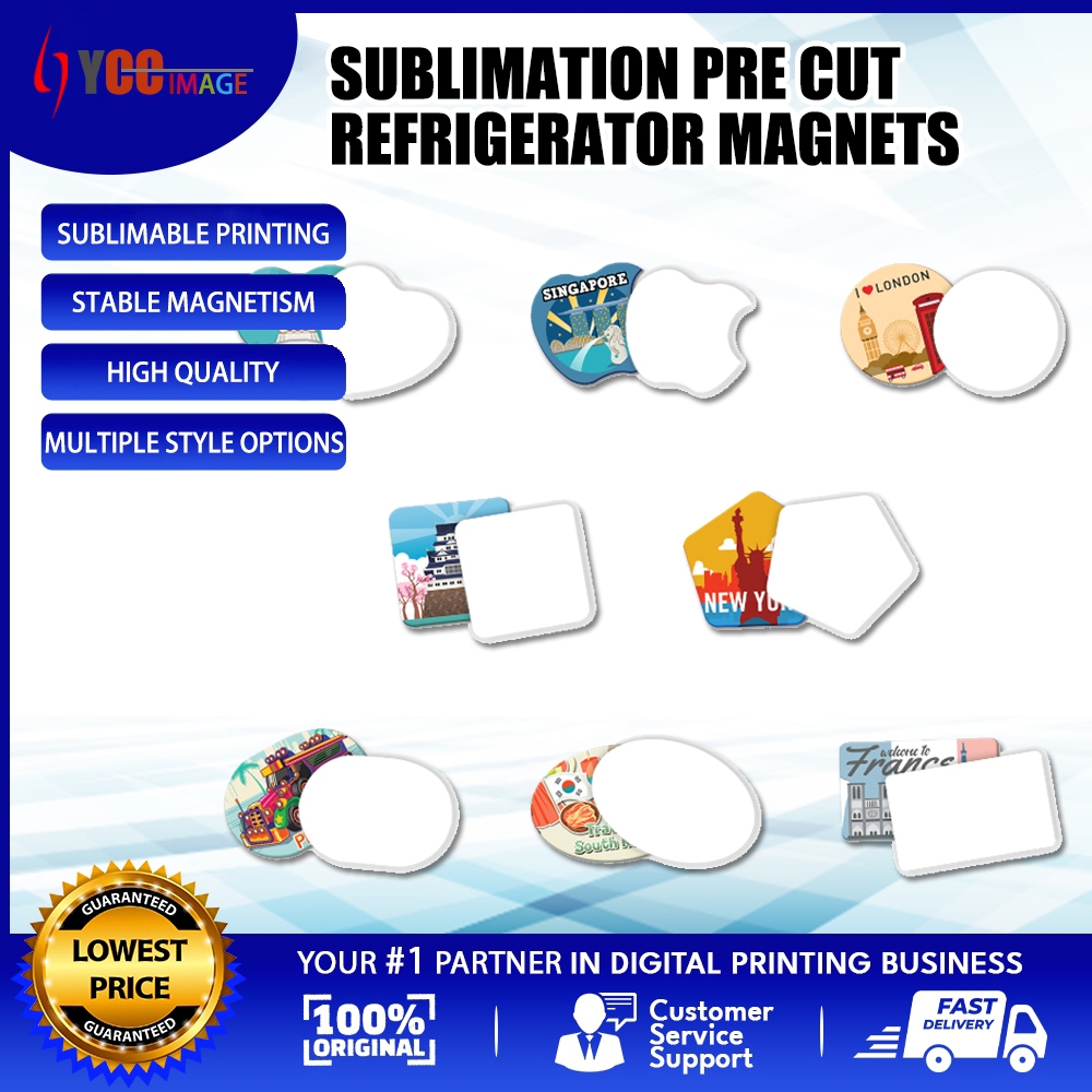 1PC Blank Sublimation Printable Ref Magnet Pre-Cut | Shopee Singapore