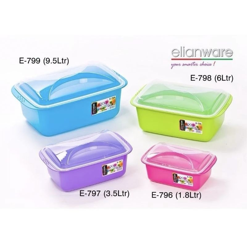 Elianware Food Storage / Tupperware / Bekas Lauk Plastic Toast ...