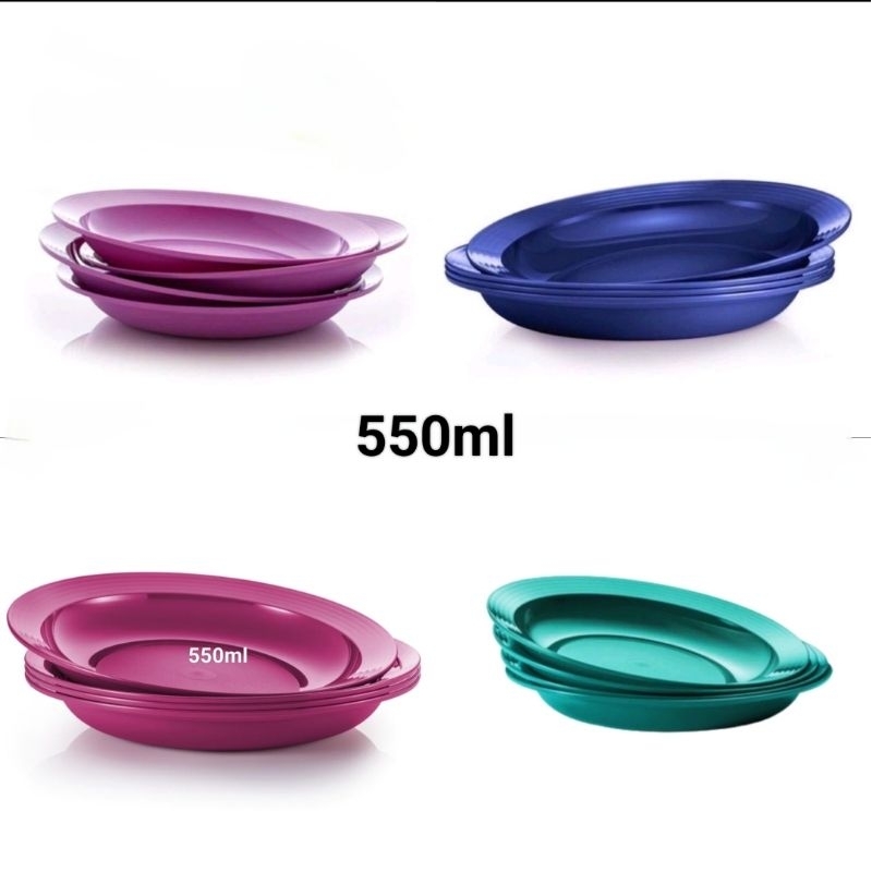 Tupperware Gourmet Plates / Royale Blue Plates | Shopee Singapore