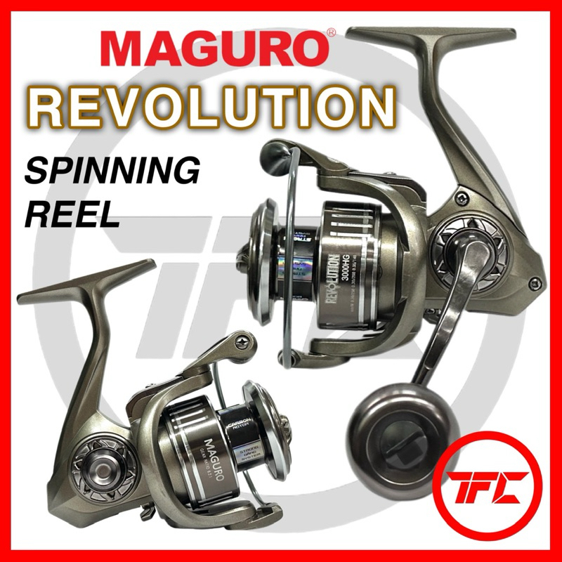 MAGURO REVOLUTION Spinning Fishing Reel PG HG Screw In Handle FW SW ...