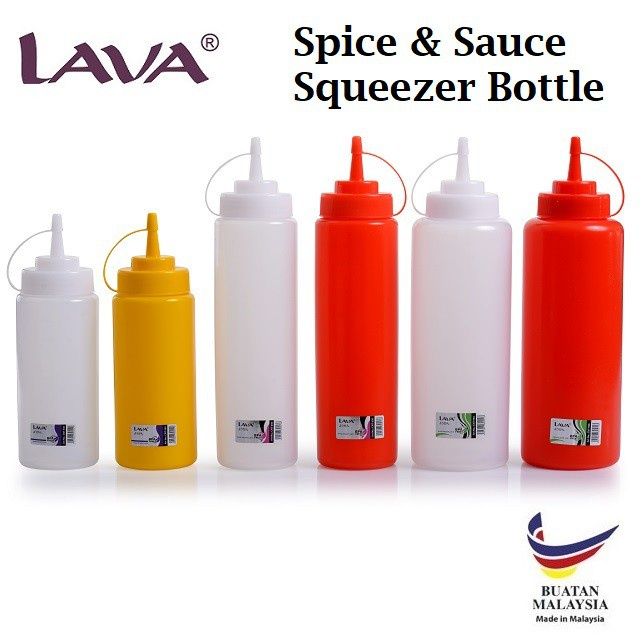Lava Multipurpose Ketchup Tube Plastic Squeezer Sauce Bottle Takoyaki ...