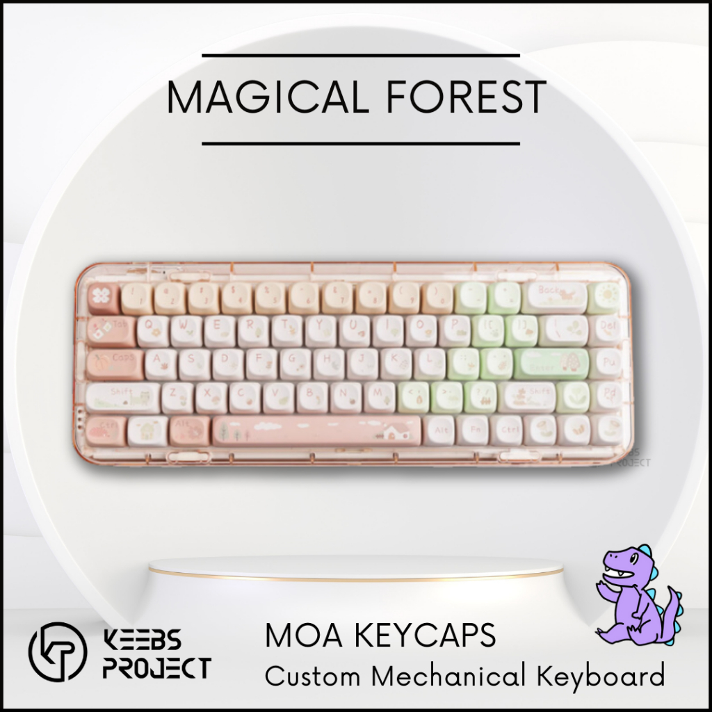 Magical Forest PBT MOA Profile Keycap Set for Mechanical Keyboard KeebsProject | Shopee Singapore