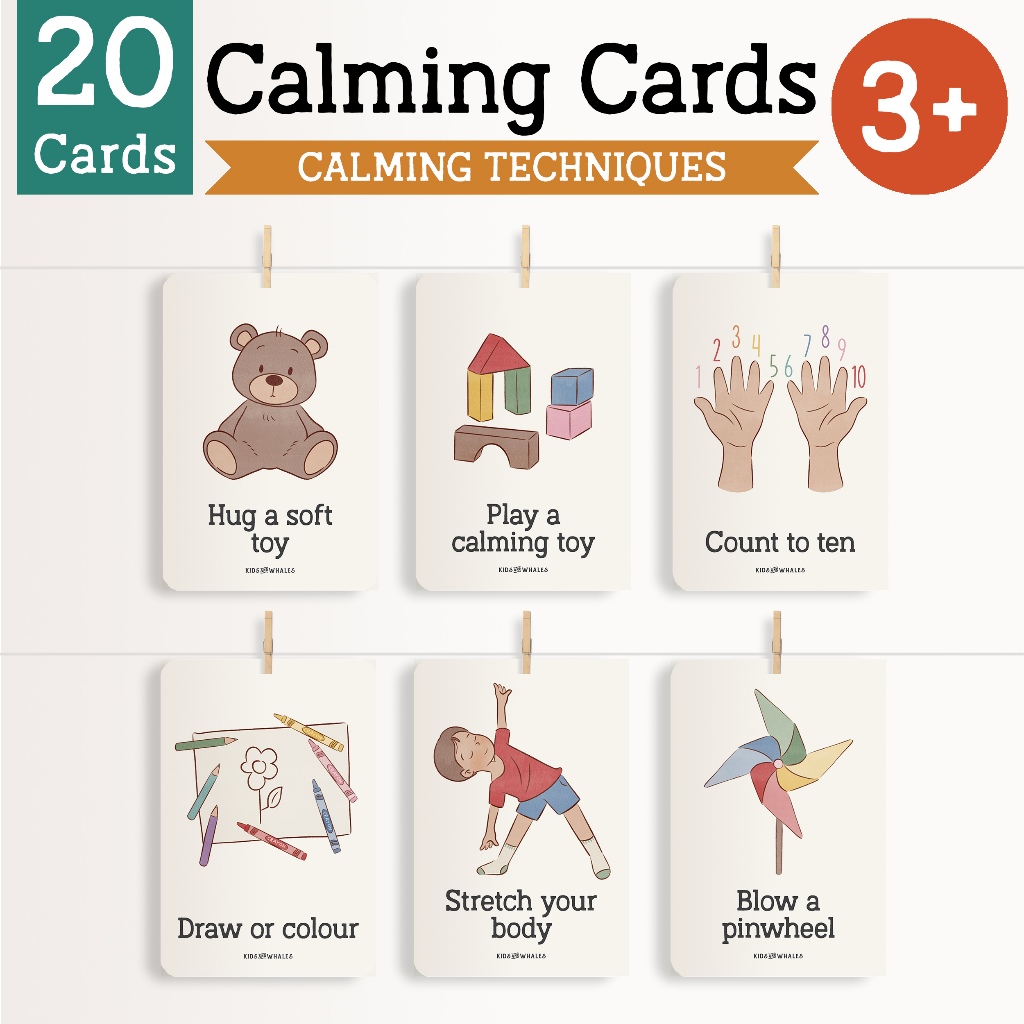 Calming Cards, Calming Techniques Cards, Calming Corner Cards Perfect ...