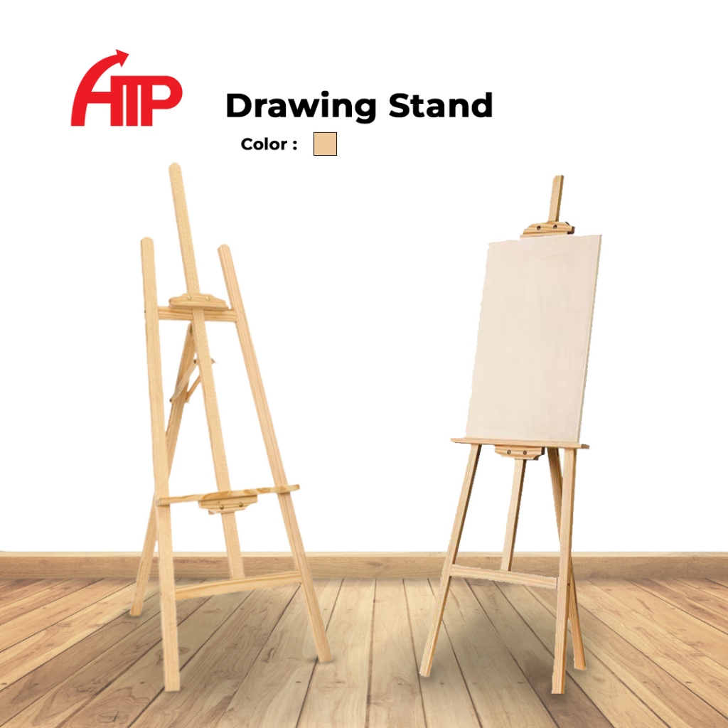 ATP RACK Adjustable Art Sketch Drawing Stand Pine Wood Easel Stand ...