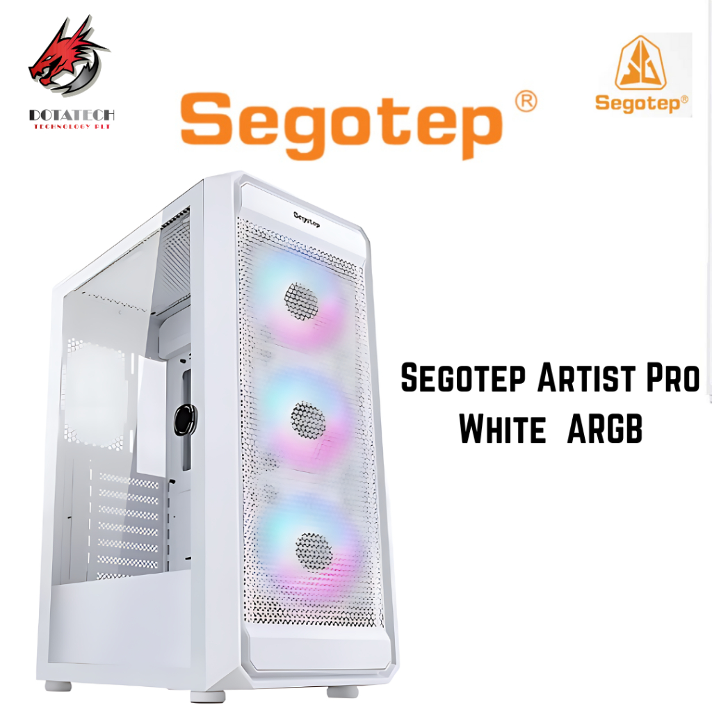 Segotep ARTIST PRO WHITE RGB / ARGB 3x Fan Controller 12CM 120MM ...