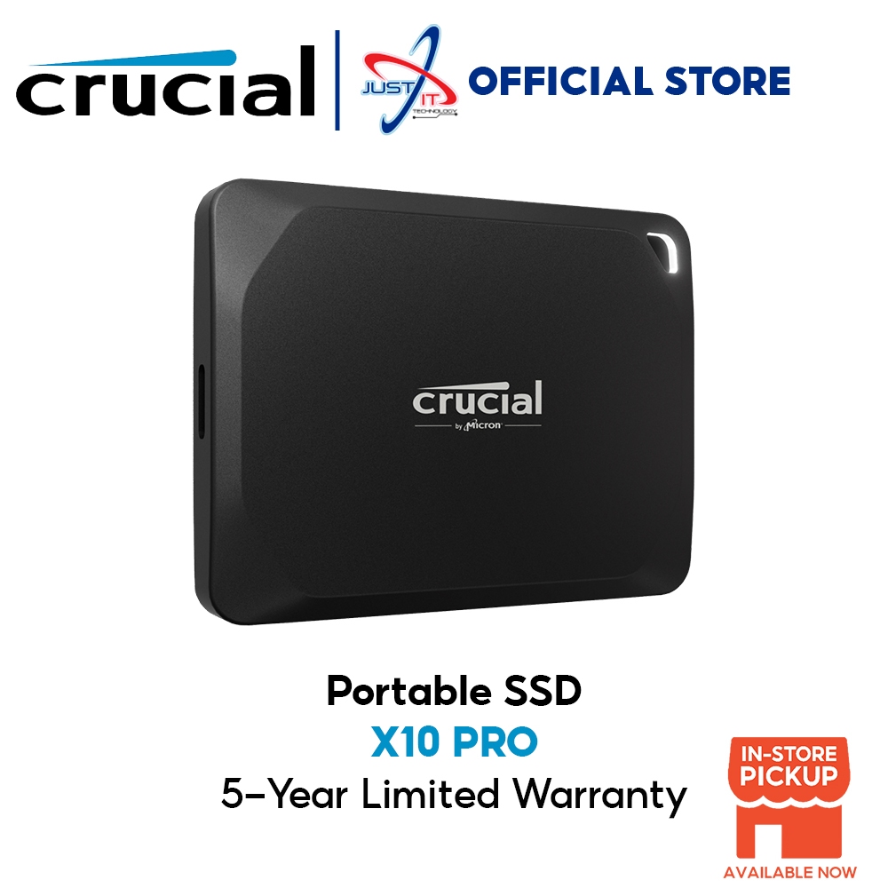 Crucial X10 Pro External USB 3.2 Gen 2 Type-C Portable SSD (1TB/2TB/4TB ...