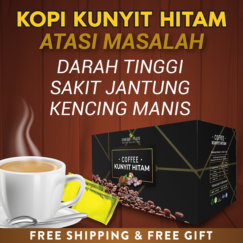 KUNYIT HITAM PREMIX COFFEE 3 IN 1 NO SUGAR ADDED KOPI KUNYIT HITAM [15 ...