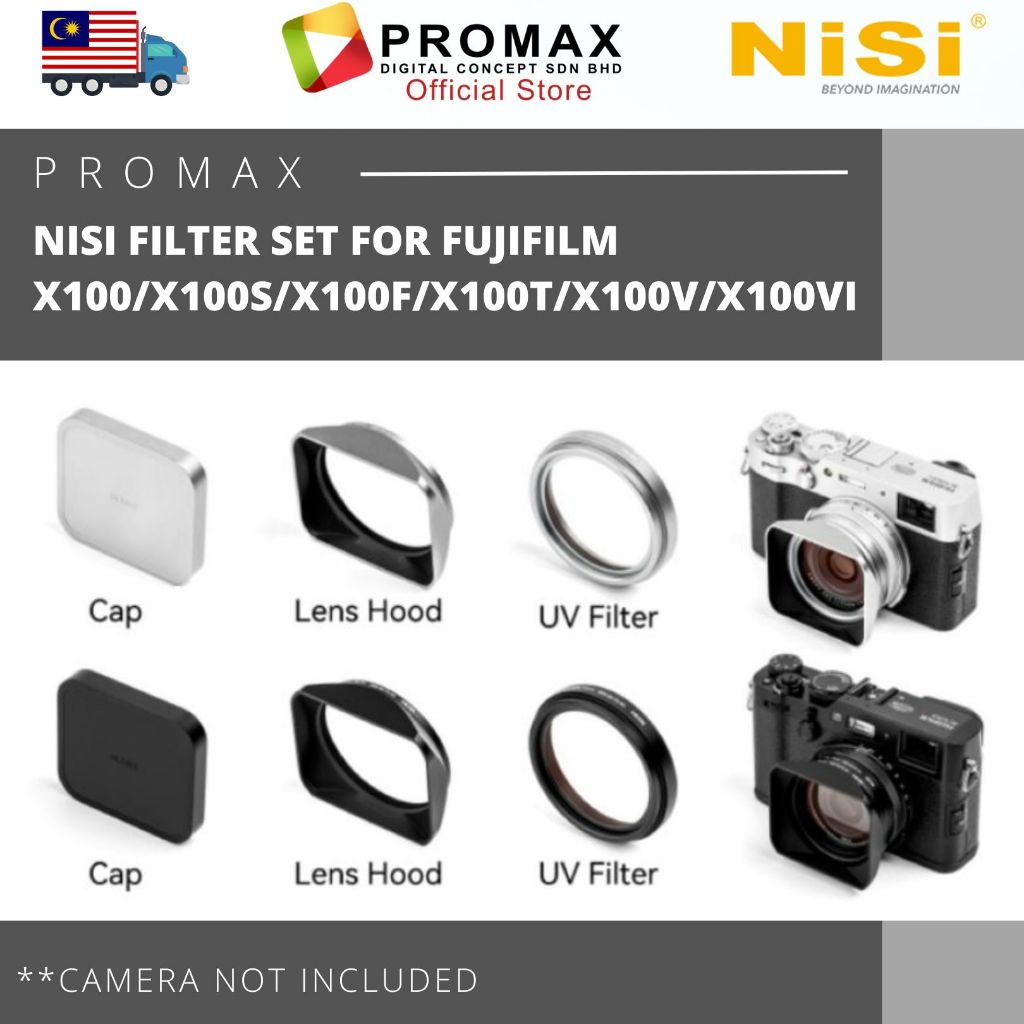 NiSi X100 SERIES NC UV FILTER SET FOR FUJIFILM X100 X100S X100F X100T ...