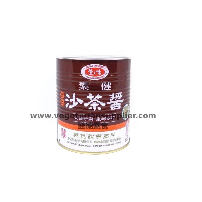 AGV VEGETARIAN BARBECUE SAUCE-MEDIUM 爱之味-沙茶酱-中 737ML | Shopee Singapore