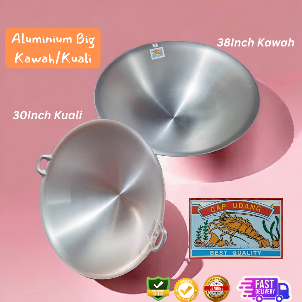 [CAP Shrimp][cap COCONUT]BIG Crater/KUALI/WOK CAST Aluminum/Cooking ...
