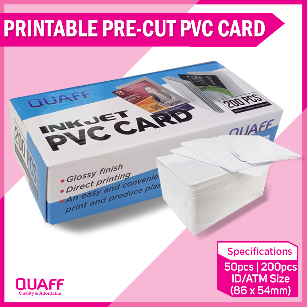 Printable PVC Pre-Cut Cards for Direct ID Printing ( 250pcs/200/50pcs ...