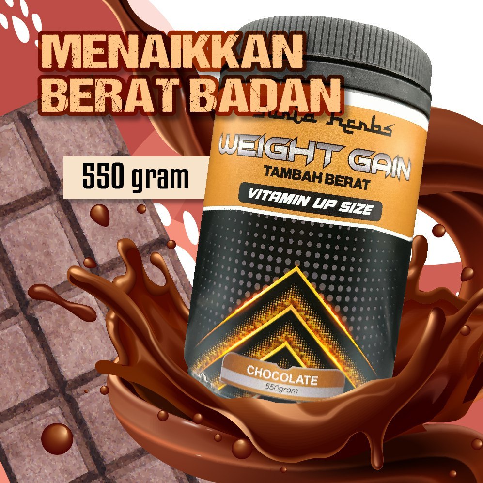 WEIGHT GAIN CHOCOLATE SUSU GEMUK 550G | Shopee Singapore