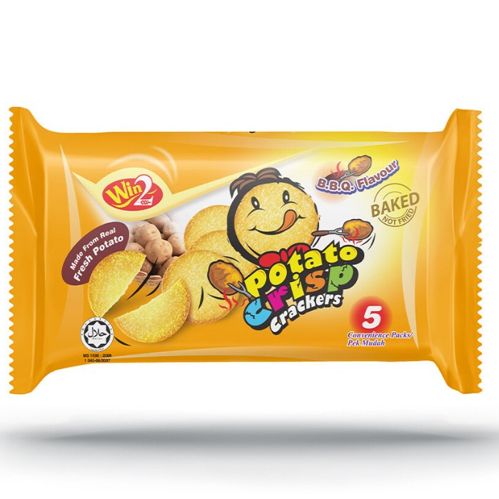100g Win2 Win Win Baked Potato Crisp BBQ Flavour HALAL | Shopee Singapore