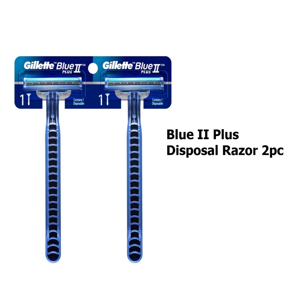 Blue II / Blue 2 Plus Disposable Razor | Pencukur (2pc) | Shopee Singapore