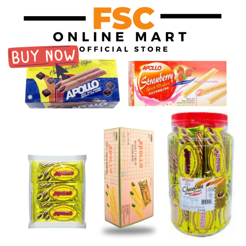[FSC] Apollo Wafer Stick With Choco Filled 10gm 1012 (Bag/Box/Jar ...