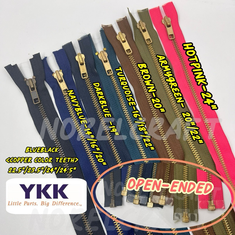 [1PC] YKK BESI JACKET ZIP/ METAL JACKET ZIP/OPEN-END ZIP/ZIP BESI ...
