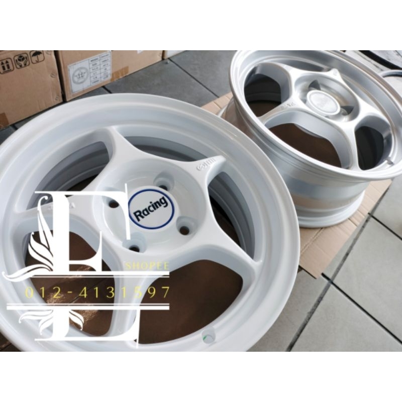NEW SPORT RIM 14 INCH RPO1 WHITE RM700 4PC RIM MYVI AXIA BEZZA WIRA ...