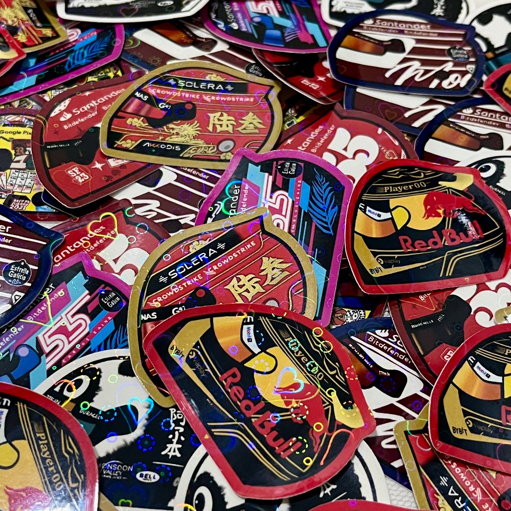 F1/Formula 1 holographic special driver helmet stickers 5cm | Shopee ...