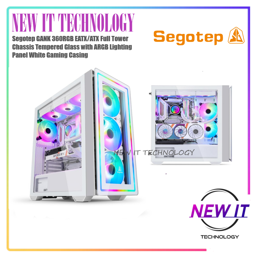 Segotep GANK 240-S MATX & GANK 360RGB EATX/ATX Full Tower Chassis ...