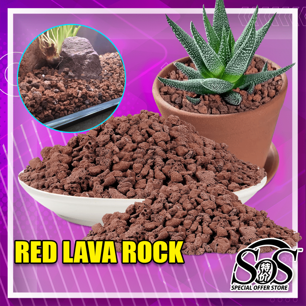 Natural Volcano Stone Red Lava Rock Aquarium Stone Fish Tank Filter ...