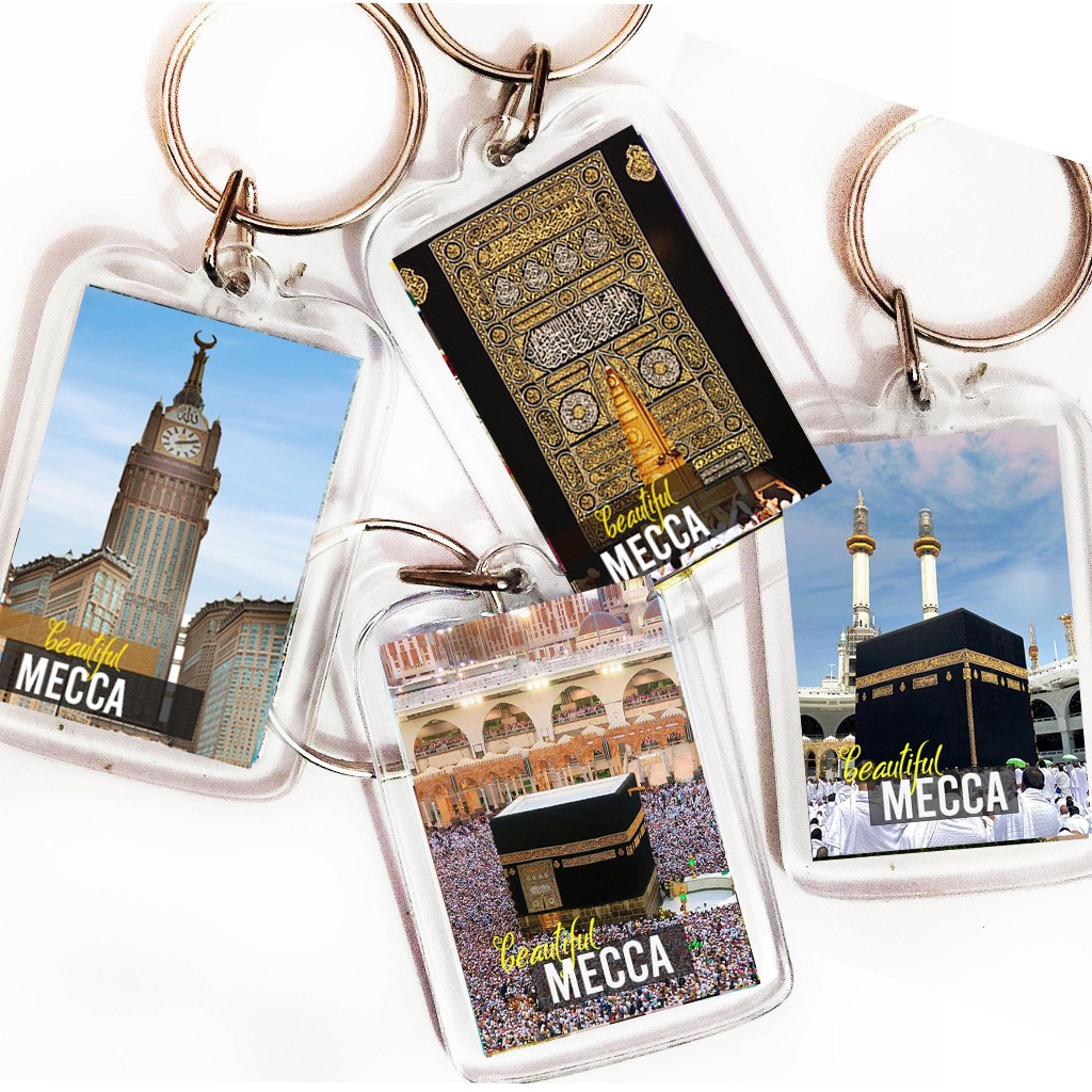 Keychain Mecca Kaaba Umrah Hajj Mecca Souvenir 50mm x 35 mm | Shopee ...